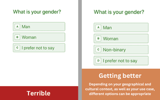 How to Ask About Gender in Forms Respectfully | Ruth Dillon-Mansfield